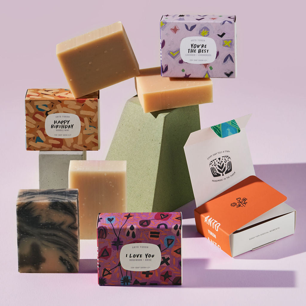 Happy Birthday Bar Soap | Anto Yukon | Special Occasion Soaps | ANTO YUKON